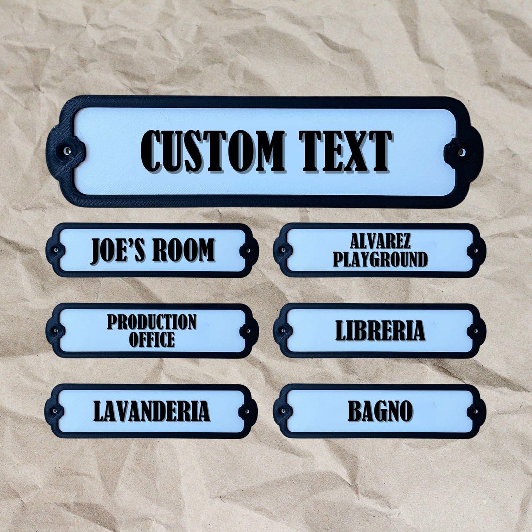 Personalized Door Sign: Vintage British Railway Style, 3D Printed - Etsy