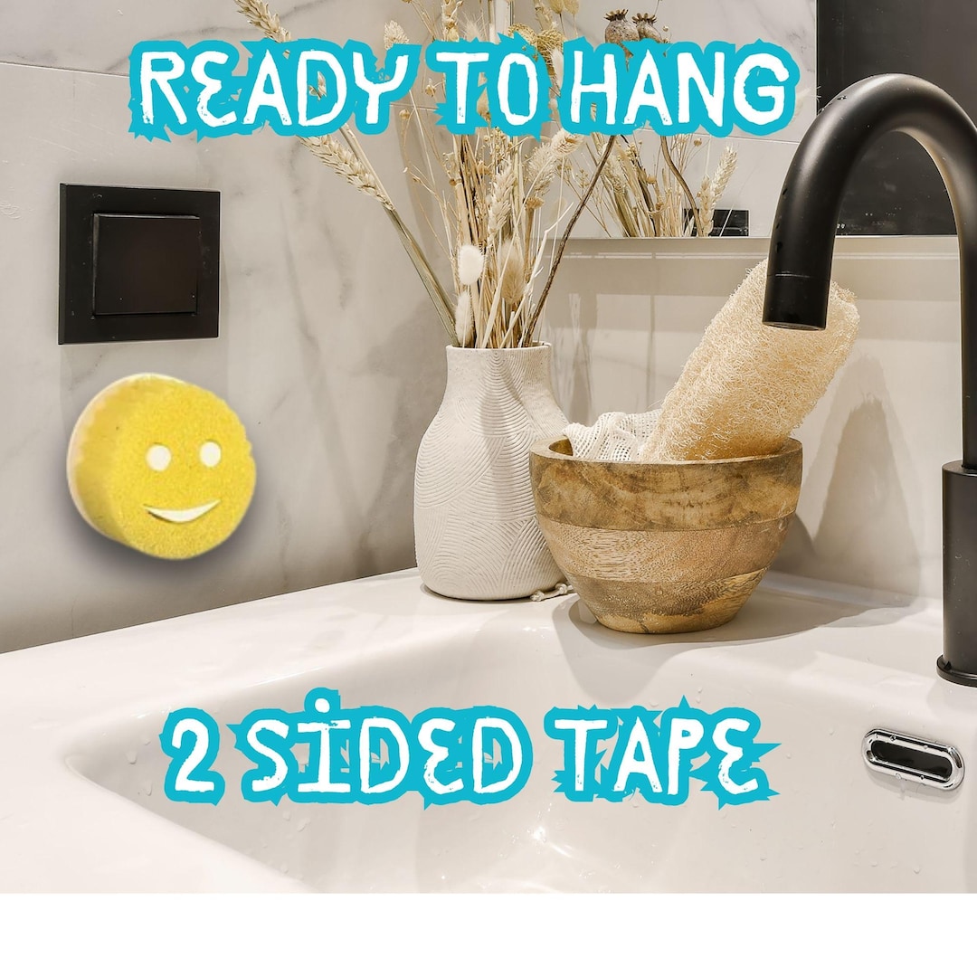 3D Printed Scrub Daddy Sponge Holder | Smiley Face Sponge Organizer ...