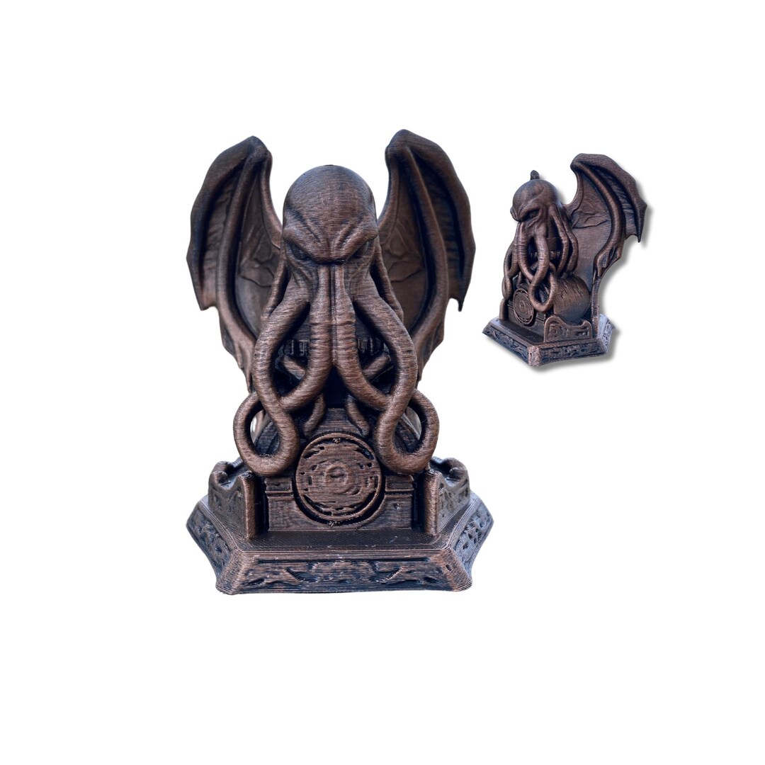 Cthulhu Eldritch Horror Figurine - Hand-painted Lovecraftian Mythos ...