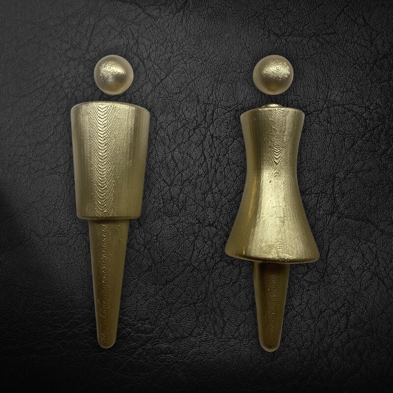 Elegant Restroom Signs - Etsy