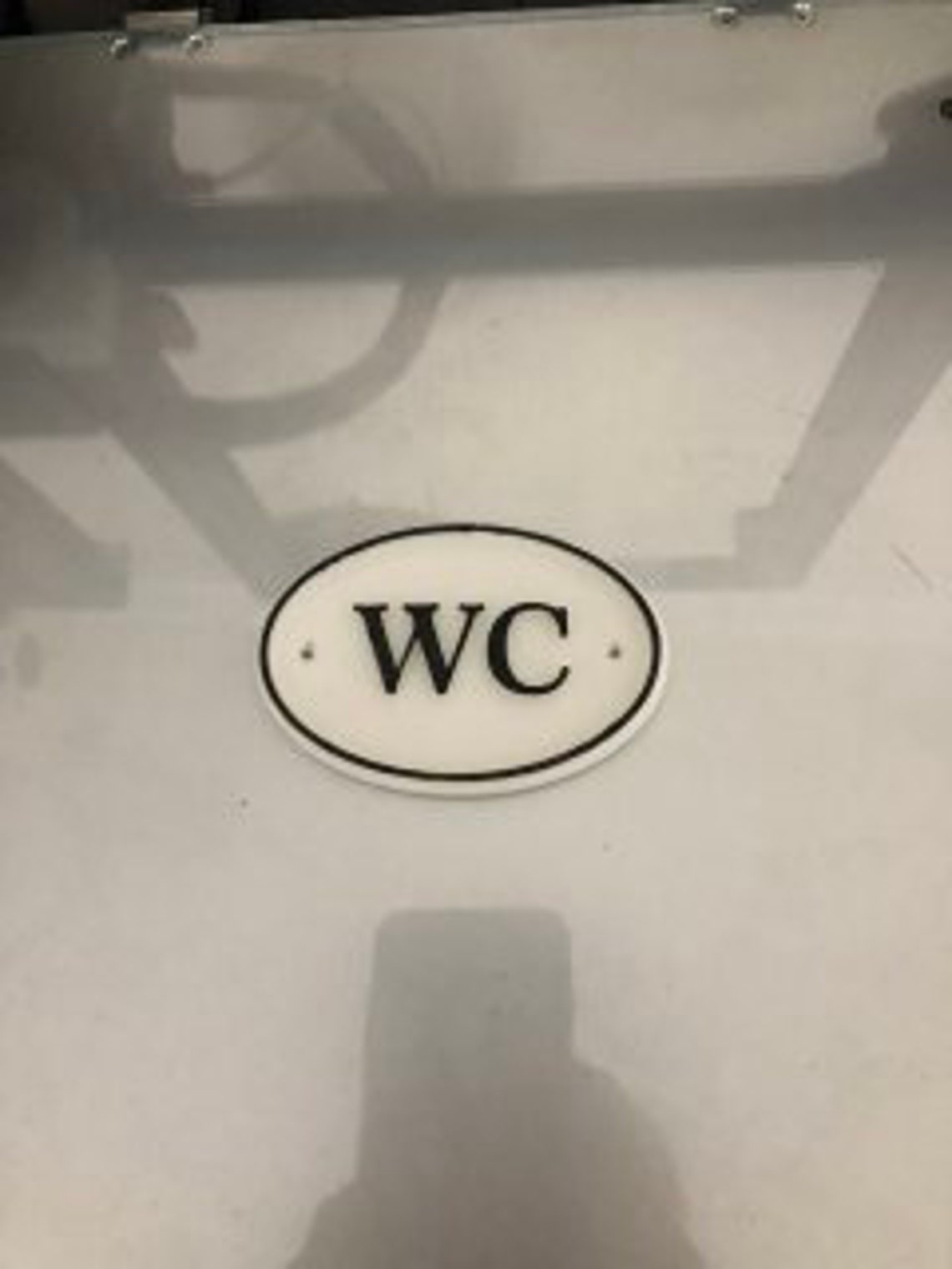 Elegant 3D Printed PLA Plastic French Style Toilet Door Plaque - Etsy