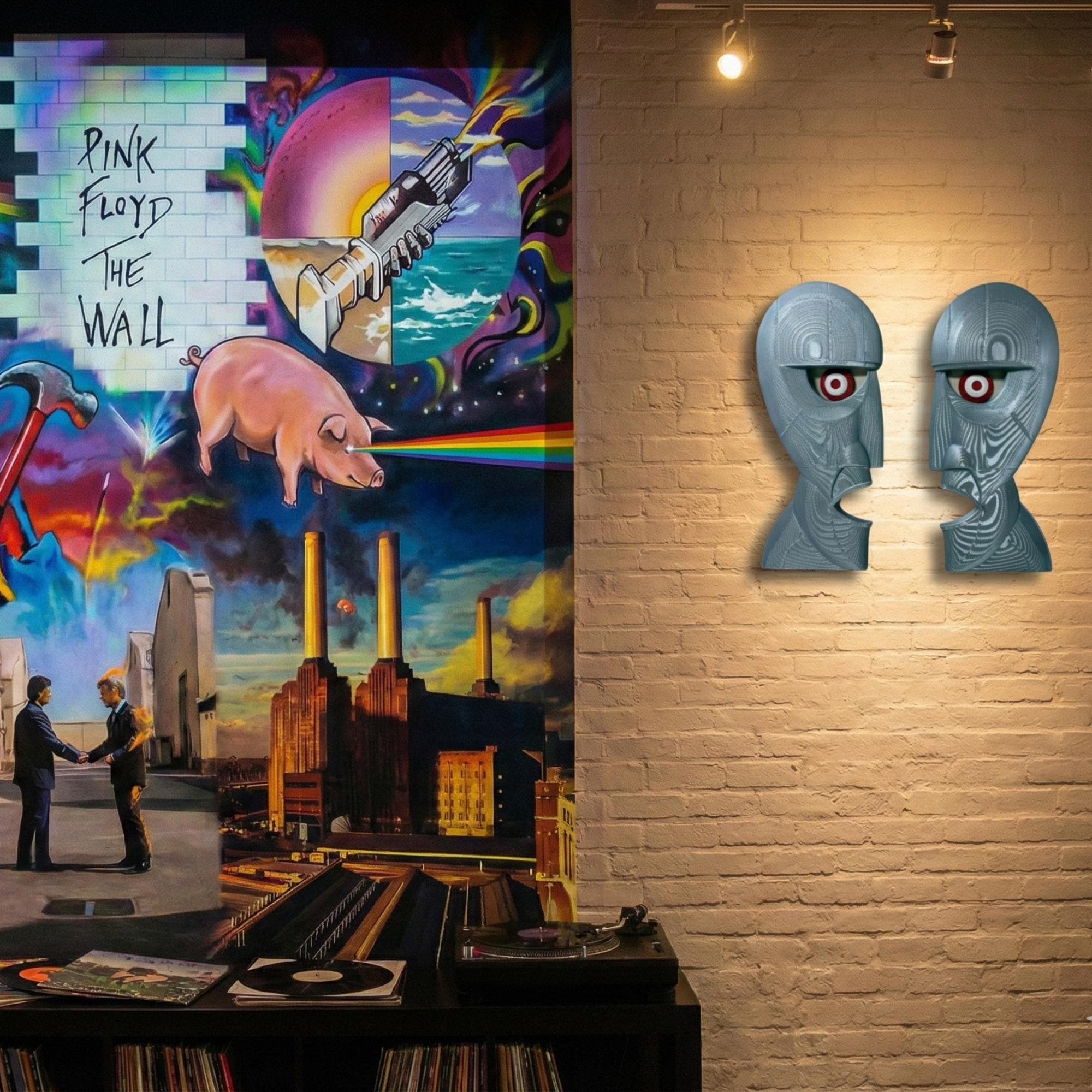 Division Bell - Pink Floyd - Sculpture Heads - Wall Decor - Etsy
