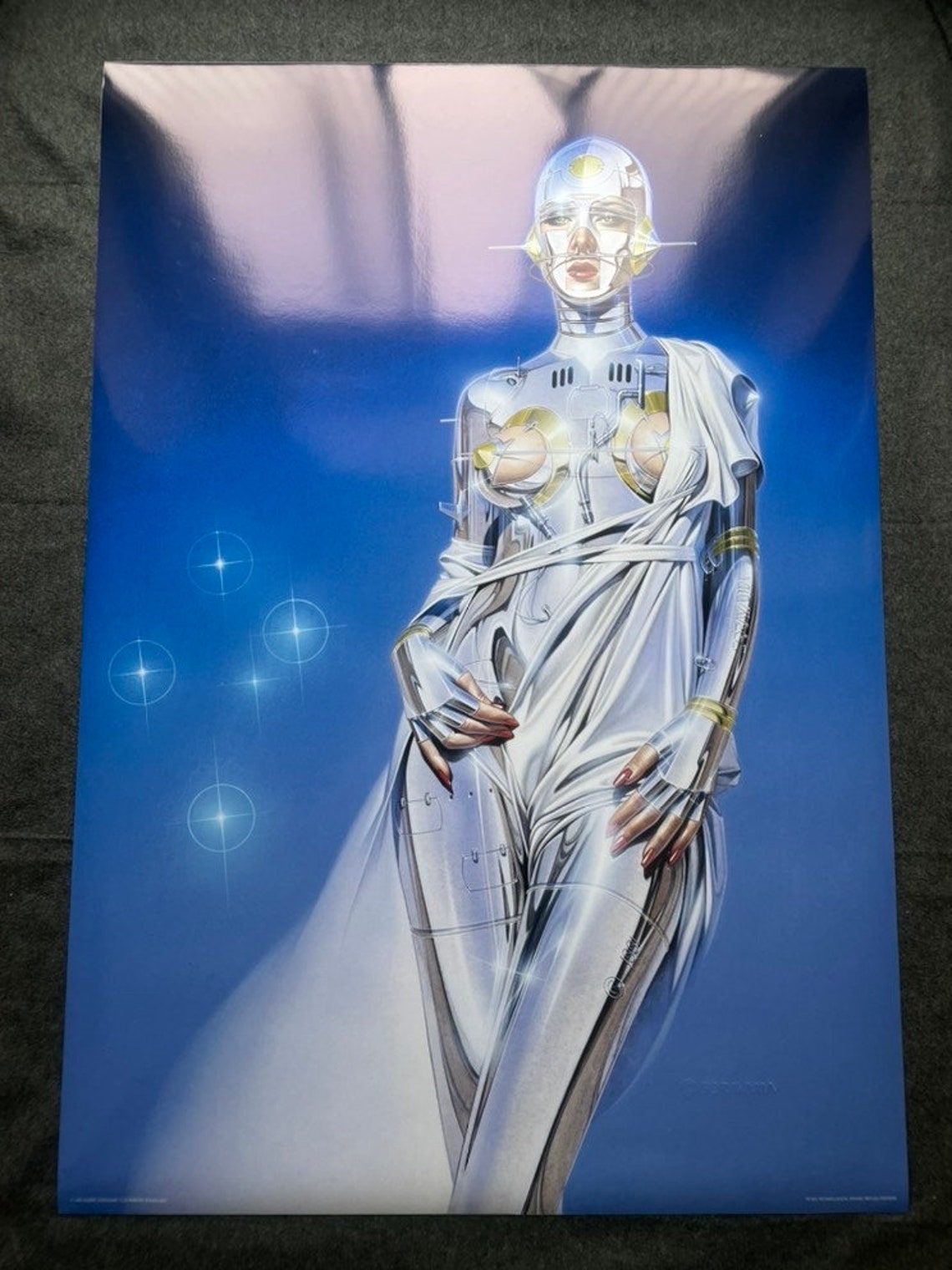 Hajime Sorayama Sexy Robot Pinup Large Art Print Etsy