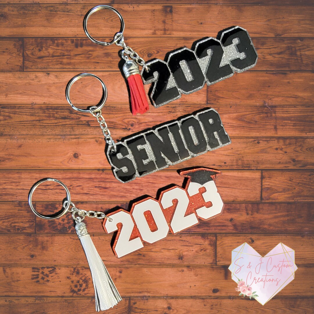 Graduation Keychains, Senior Keychains, Graduation Year, Grad Years - Etsy