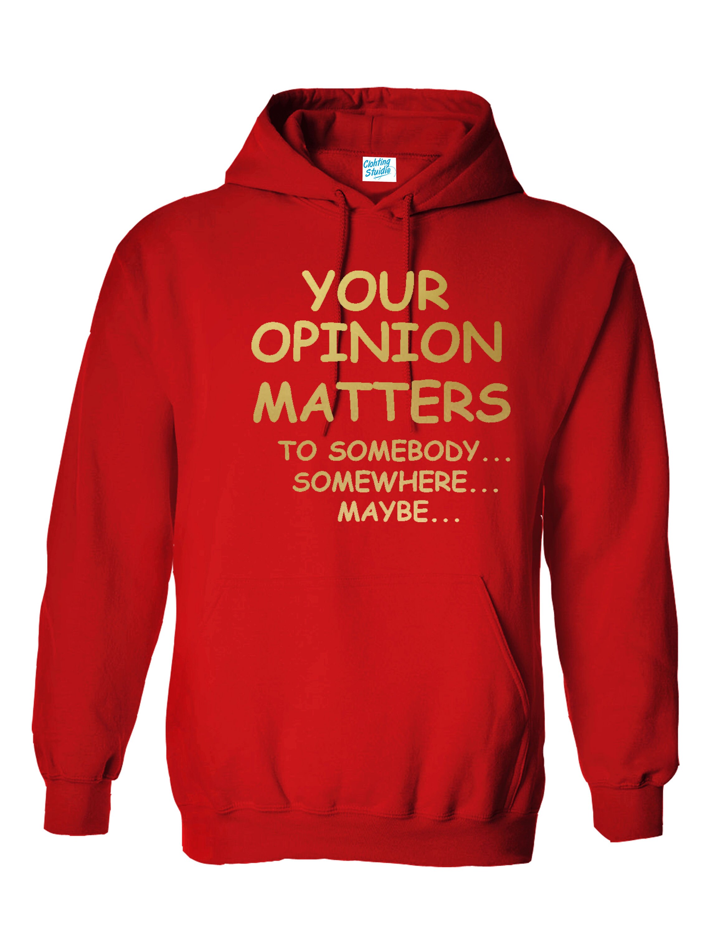 Your Opinion Matter Funny Sarcastic Hoodies - Etsy UK