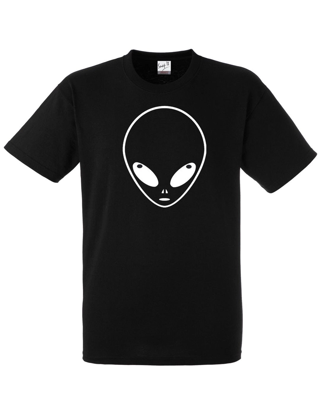 Alien Head White - Mens Funny Novelty Tee Top Gift Unisex T Shirt - Etsy UK