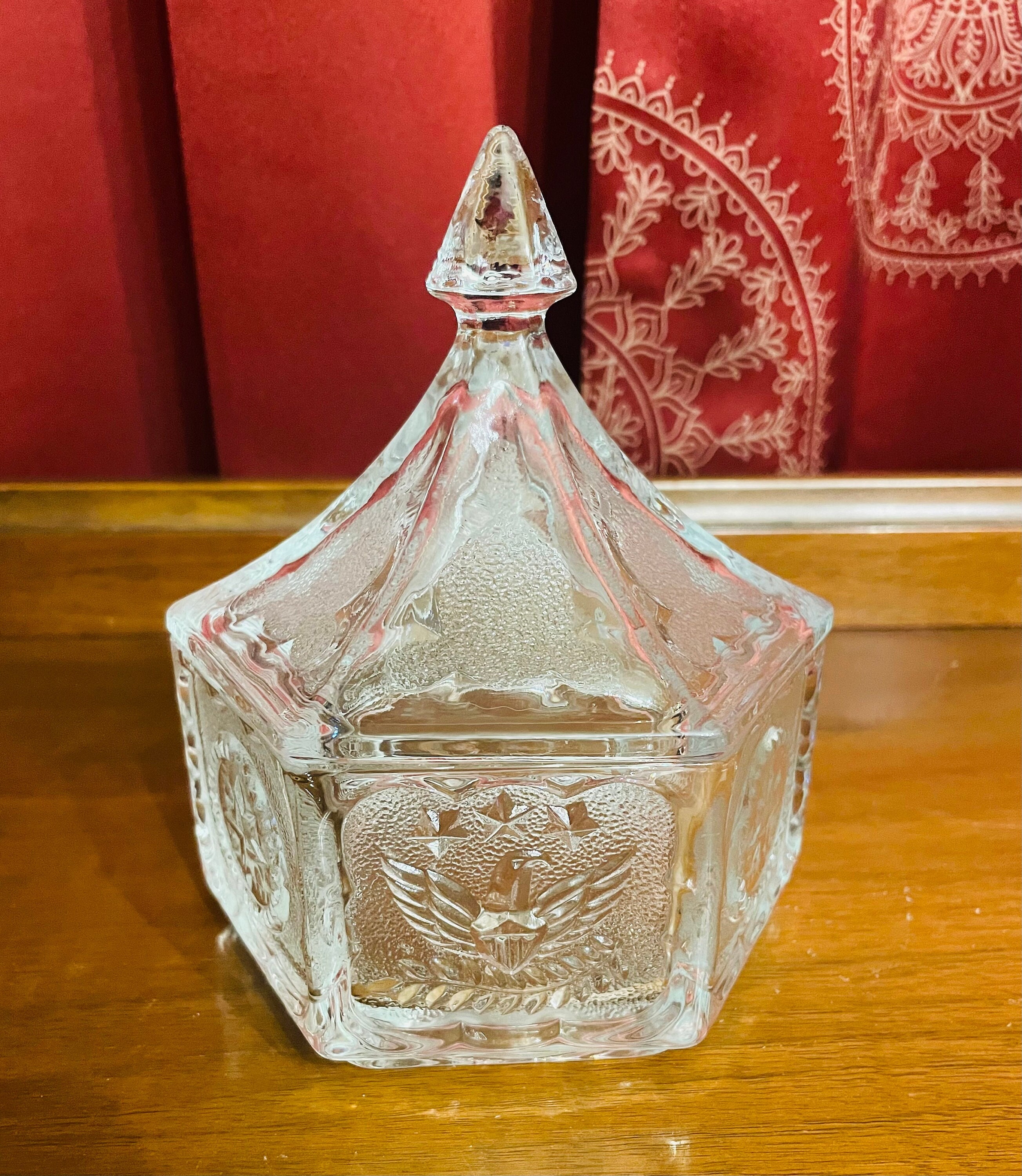 Indiana Glass Tiara Bicentennial Candy Dish - Etsy