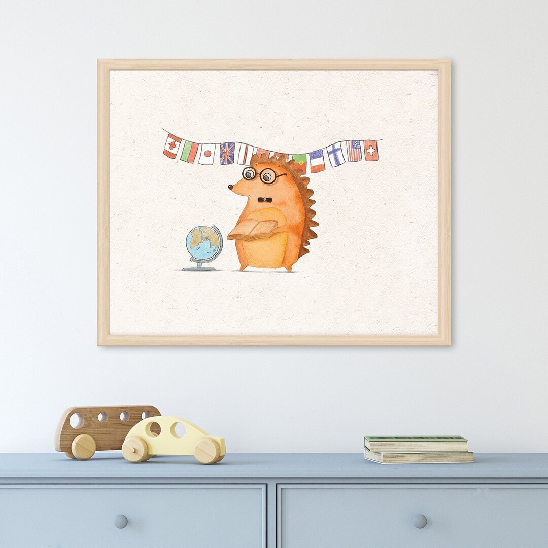 Professor Hedgehog - Etsy