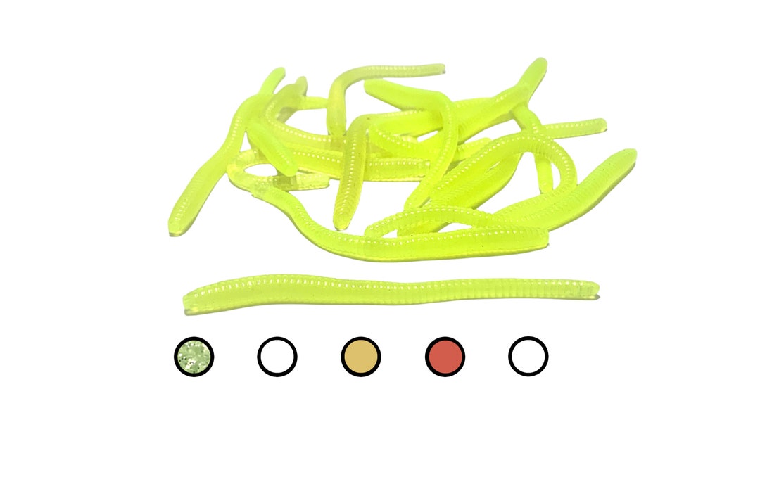 3 Inch Plastic Worm for Bass, Steelhead, and Trout (15 Worms/pack) - Etsy