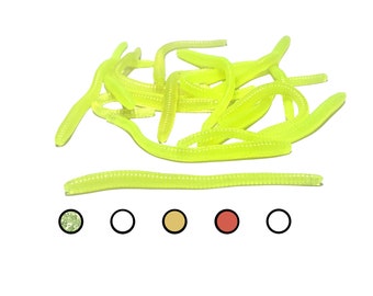 2.5 Inch Plastic Worm for Bass, Steelhead, and Trout 15 Worms/pack - Etsy