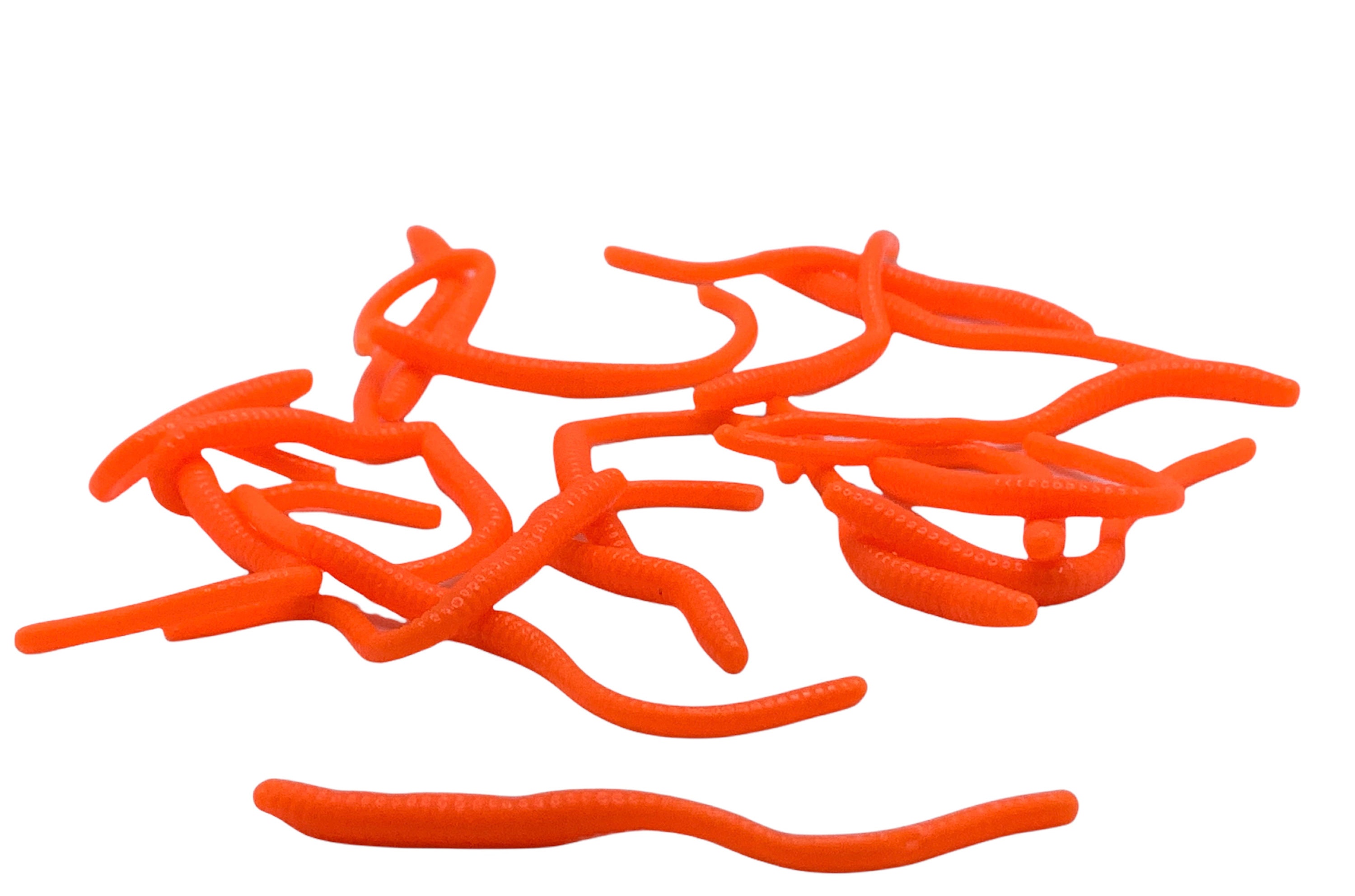 2 1/2 Inch Floating Trout Worm 20 Worms/pack - Etsy