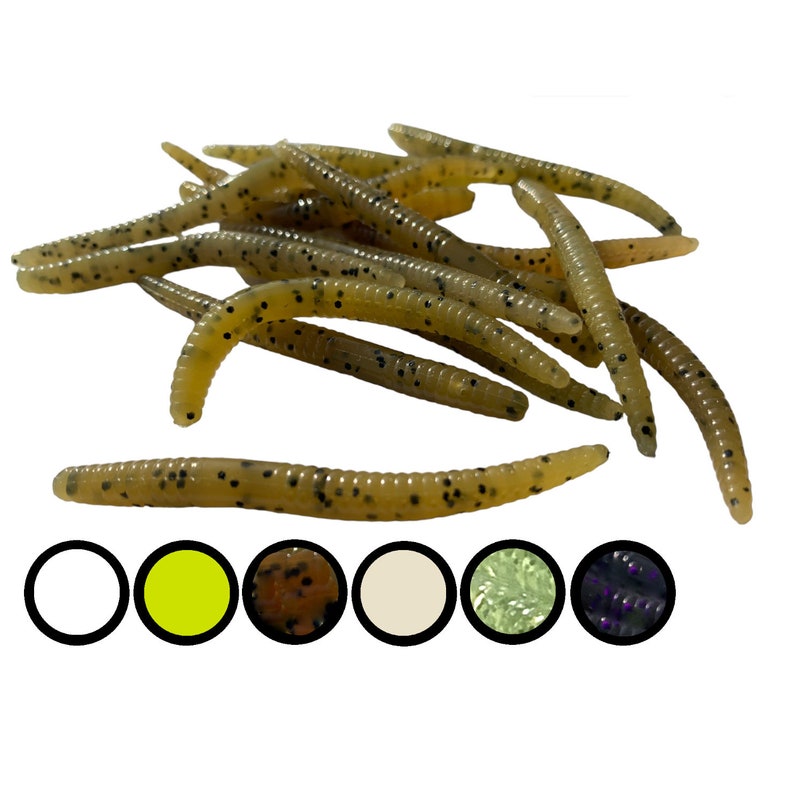 5 Inch Fishing Worms - Etsy