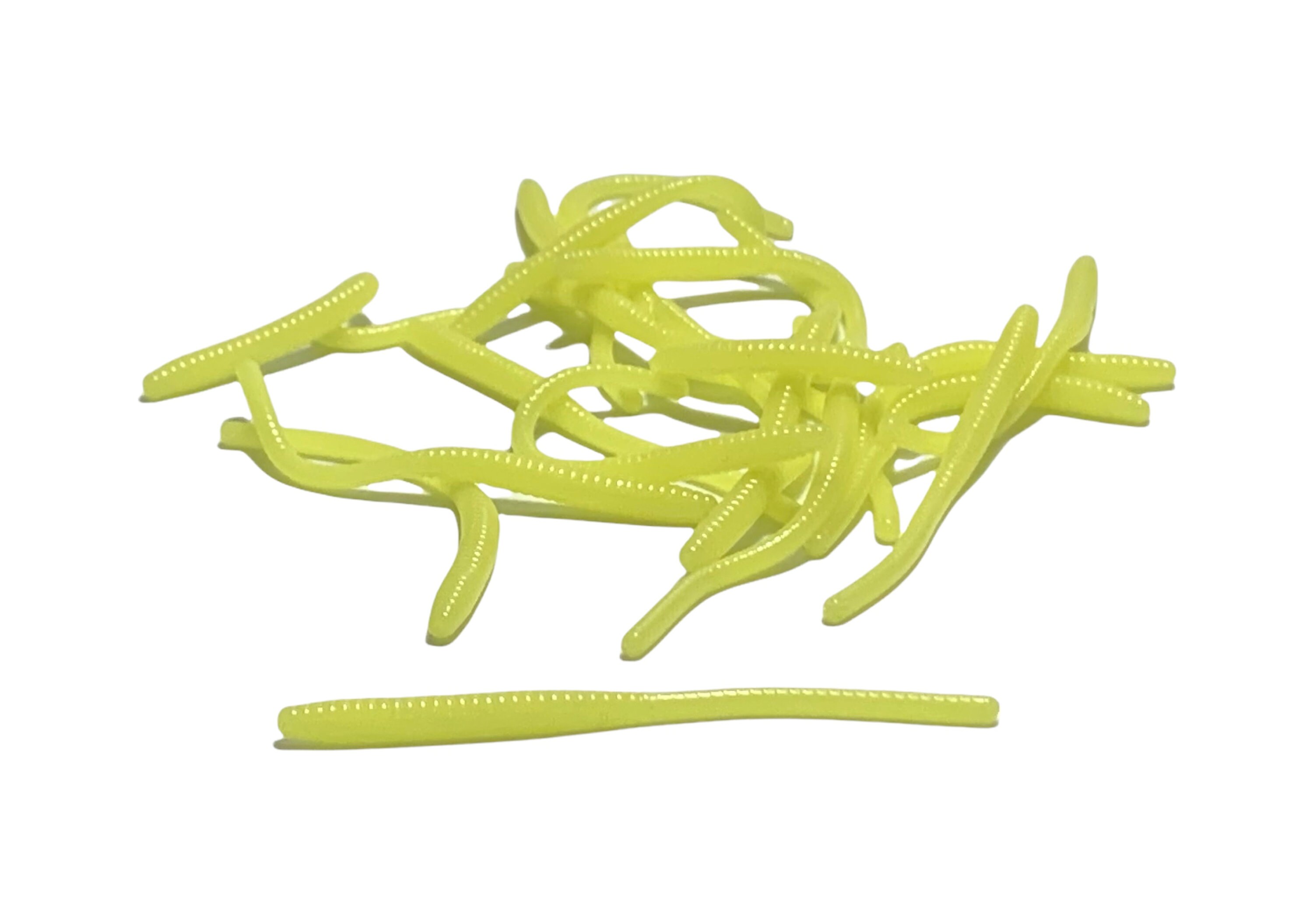 2 1/2 Inch Floating Trout Worm 20 Worms/pack - Etsy