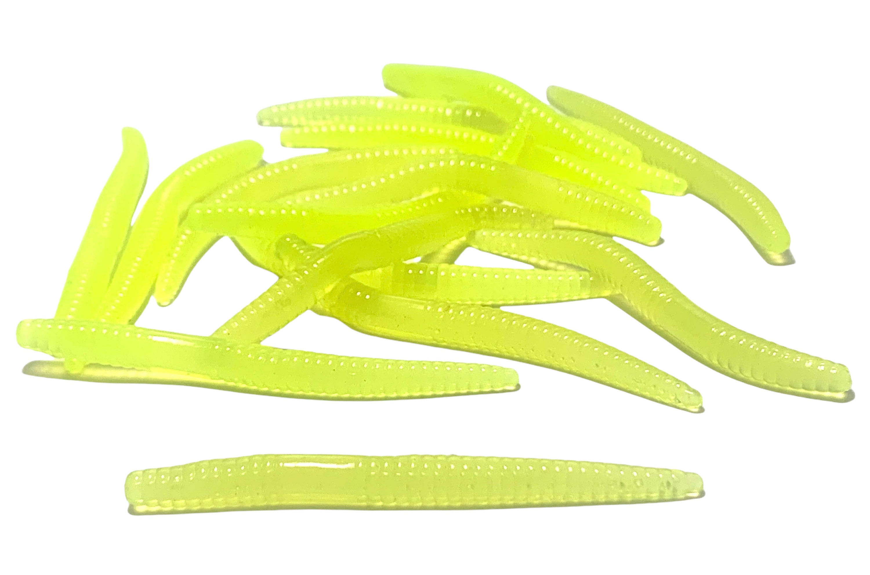 2.5 Inch Plastic Worm for Bass, Steelhead, and Trout 15 Worms/pack - Etsy