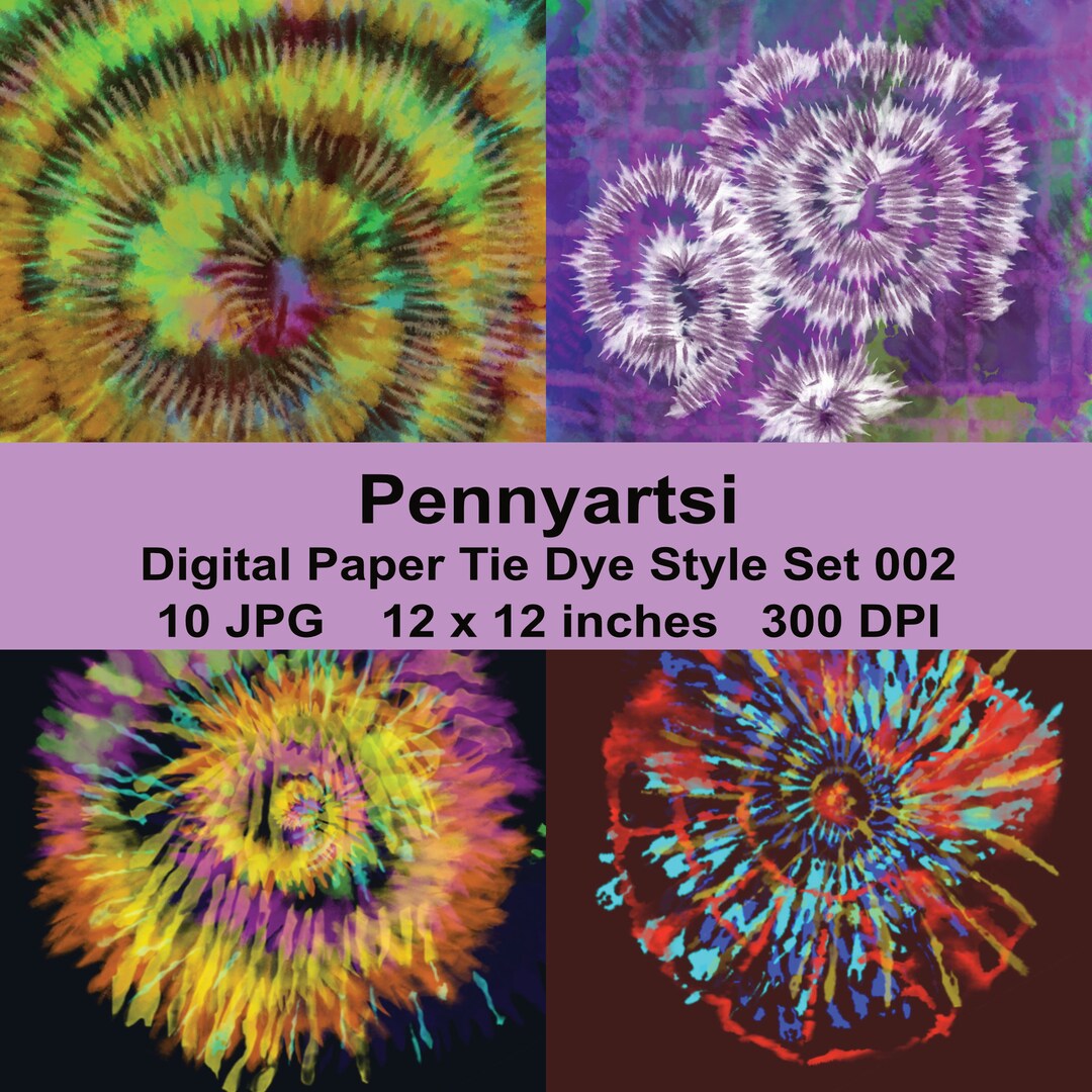 Digital Paper Digital Background 12 X 12 Inches Tie Dye - Etsy