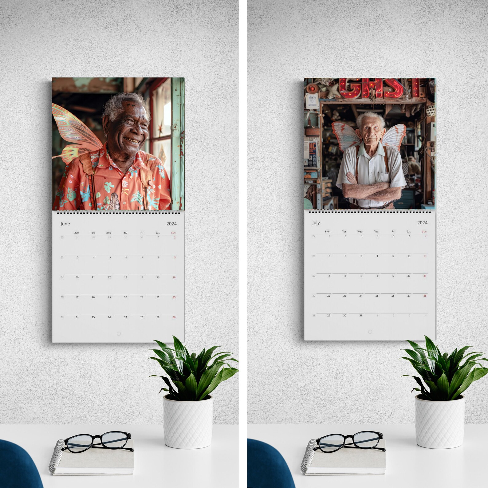 Fairy Godfather 2025 Wall Calendar - Jan 2025 - Dec 2025 - Etsy