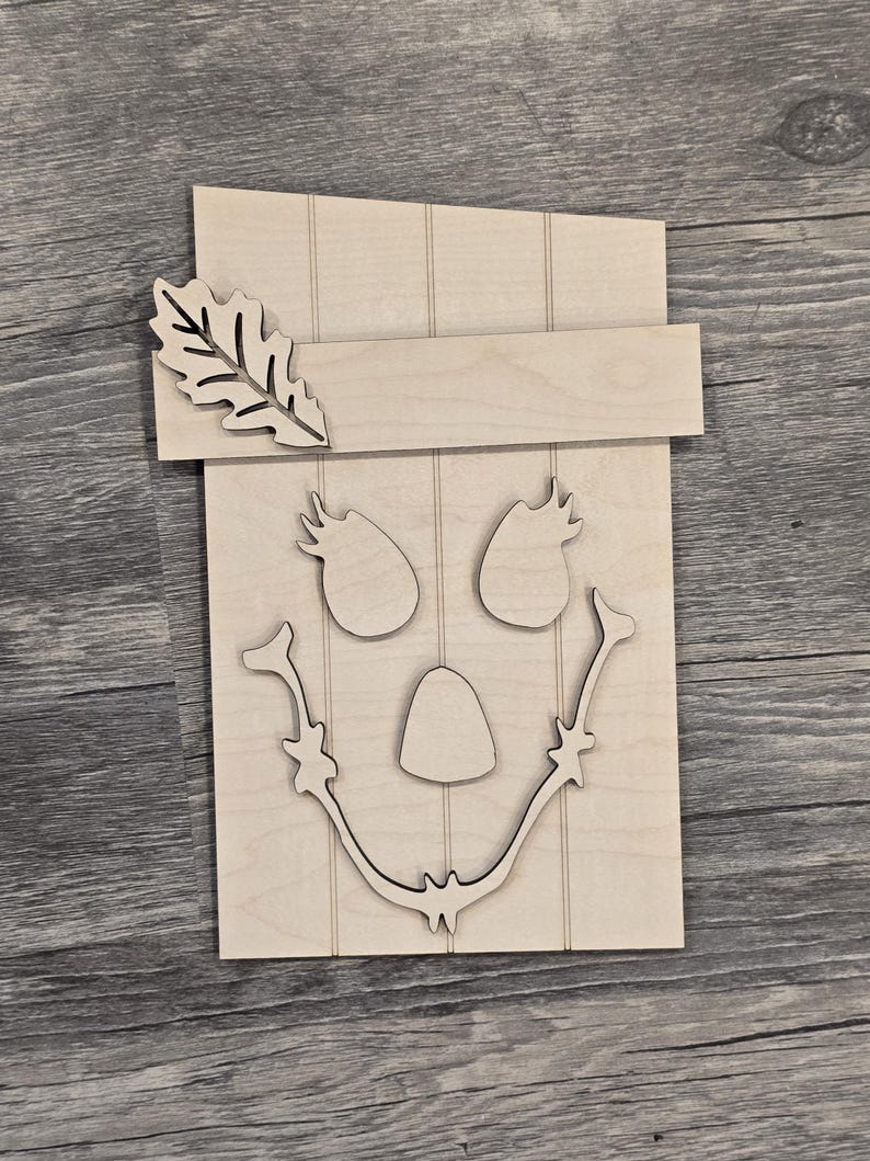 DIY Scarecrow Craft Kit - Fall Decor - Paint Your Own Autumn Scarecrow ...