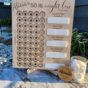 Weight Loss Tracker, Visual Weight Loss Jar, Journey for Losing Weight ...