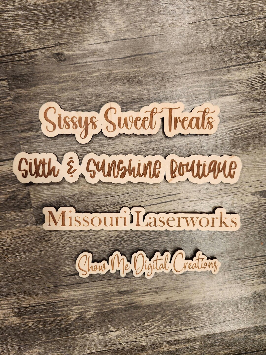 Business Watermark, Custom Business Name, Physical Wooden Flatlay - Etsy