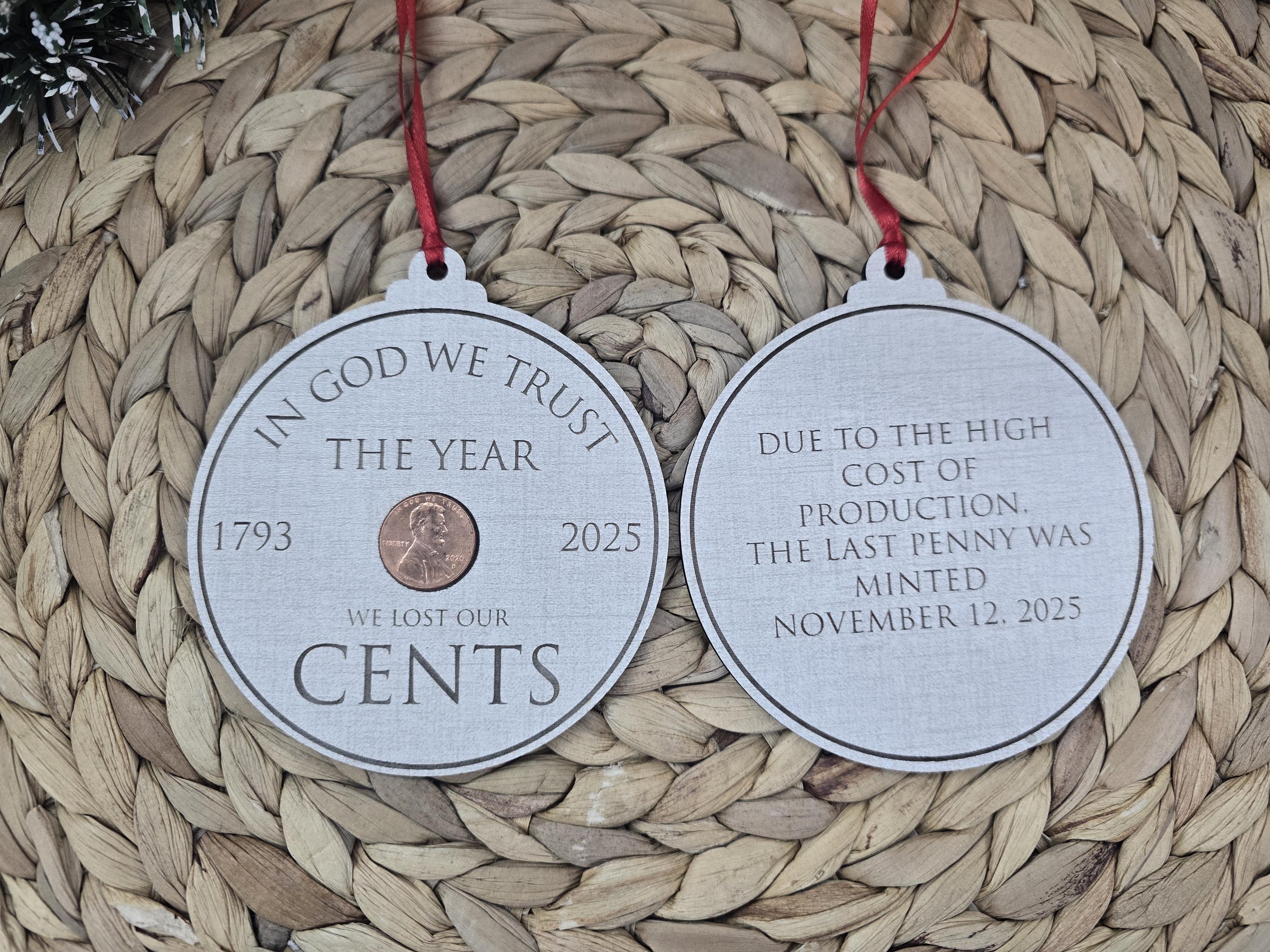 The Year We Lost Our Penny (penny Not Included) Historic Coin Keepsake ...