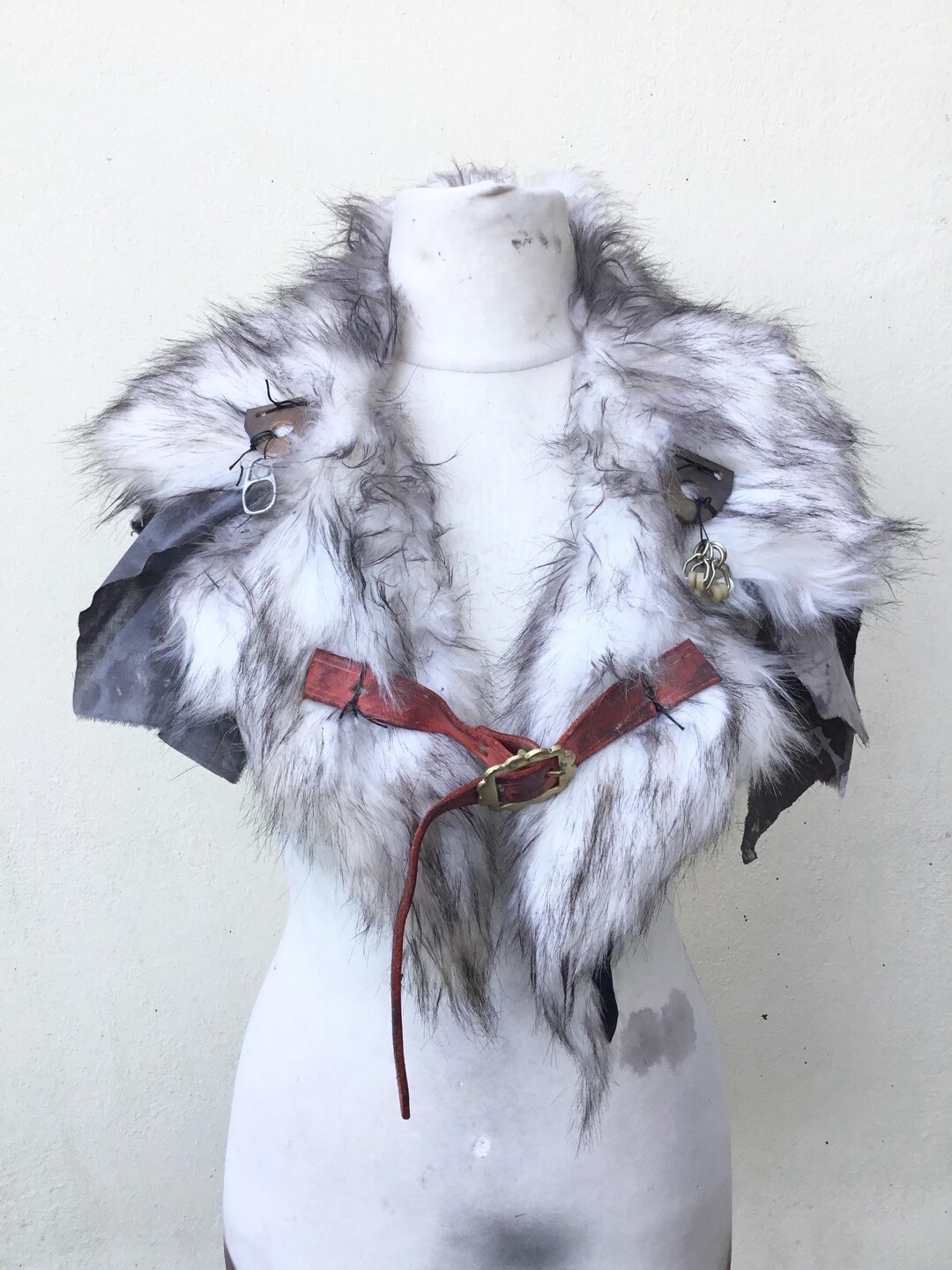 Post Apocalyptic Fur Collar, Mad Max, LARP, Cosplay, Festival, Fallout ...