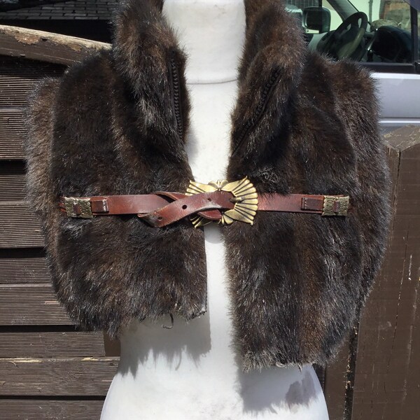 Faux Fur Shrug - Etsy UK