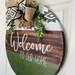 Tribal, Welcome to Our Home Door Hanger With Interchangeable Bow, Green ...