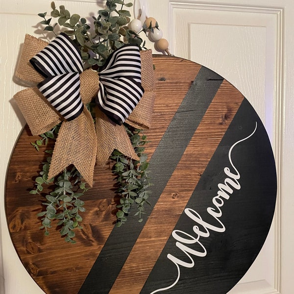 Burlap Welcome Sign - Etsy