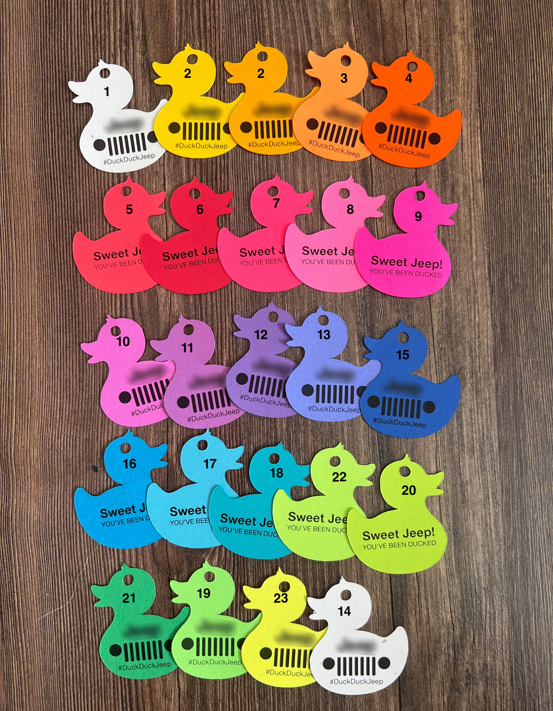 Duck Duck Jeep Tags - Double Sided - Etsy