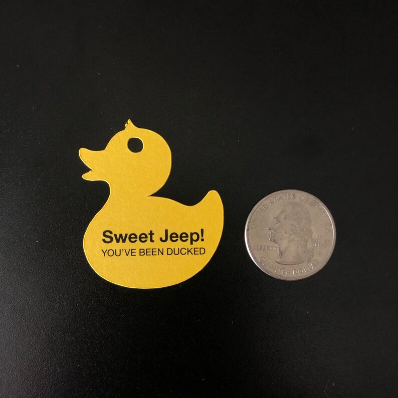 Duck Duck Jeep Tags - Double Sided - Etsy