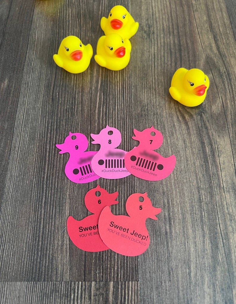 Duck Duck Jeep Tags - Double Sided - Etsy