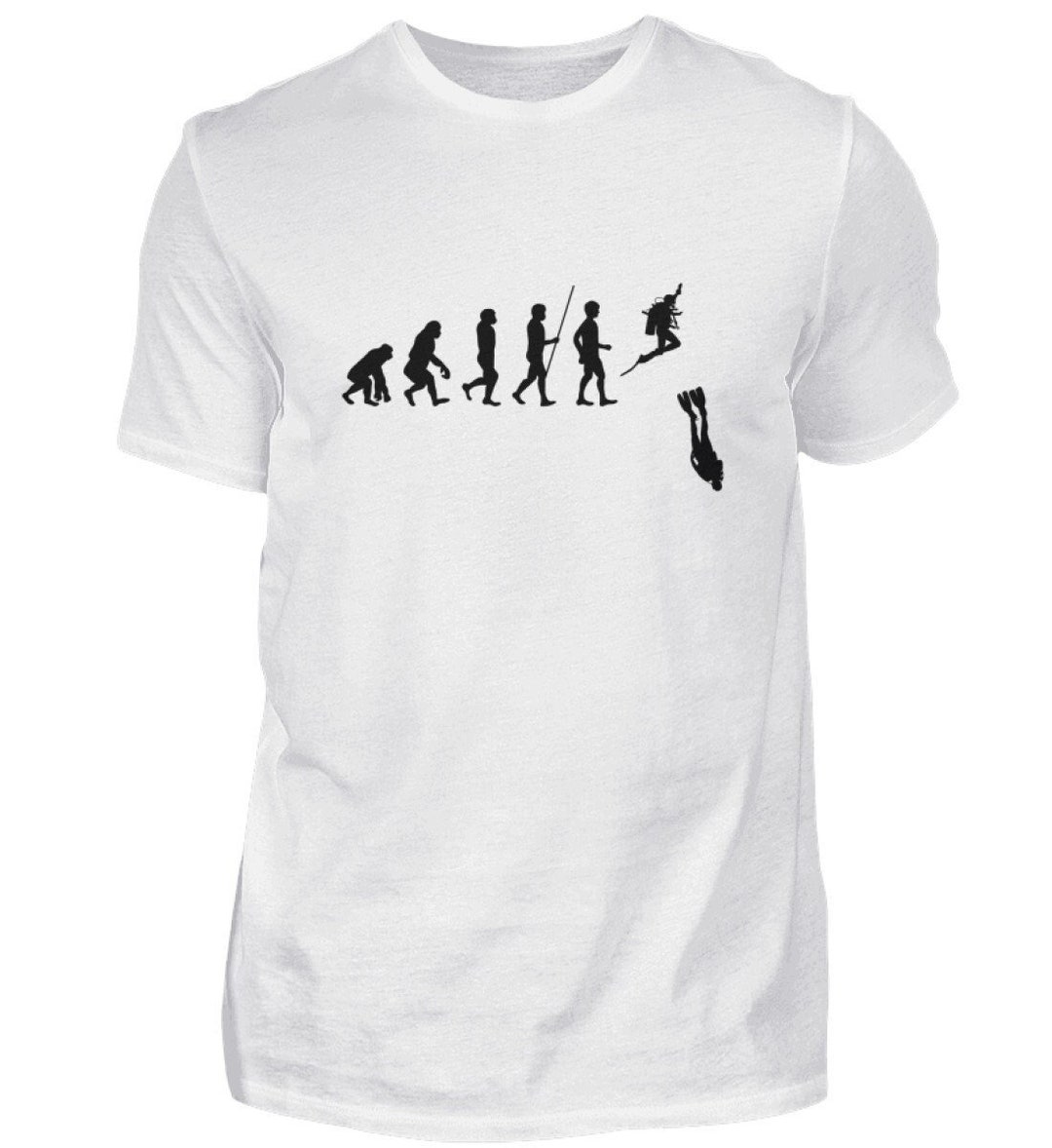 Diver Shirt, Diving Evolution Gift, Scuba Diver Gift Idea, Sport Diver ...