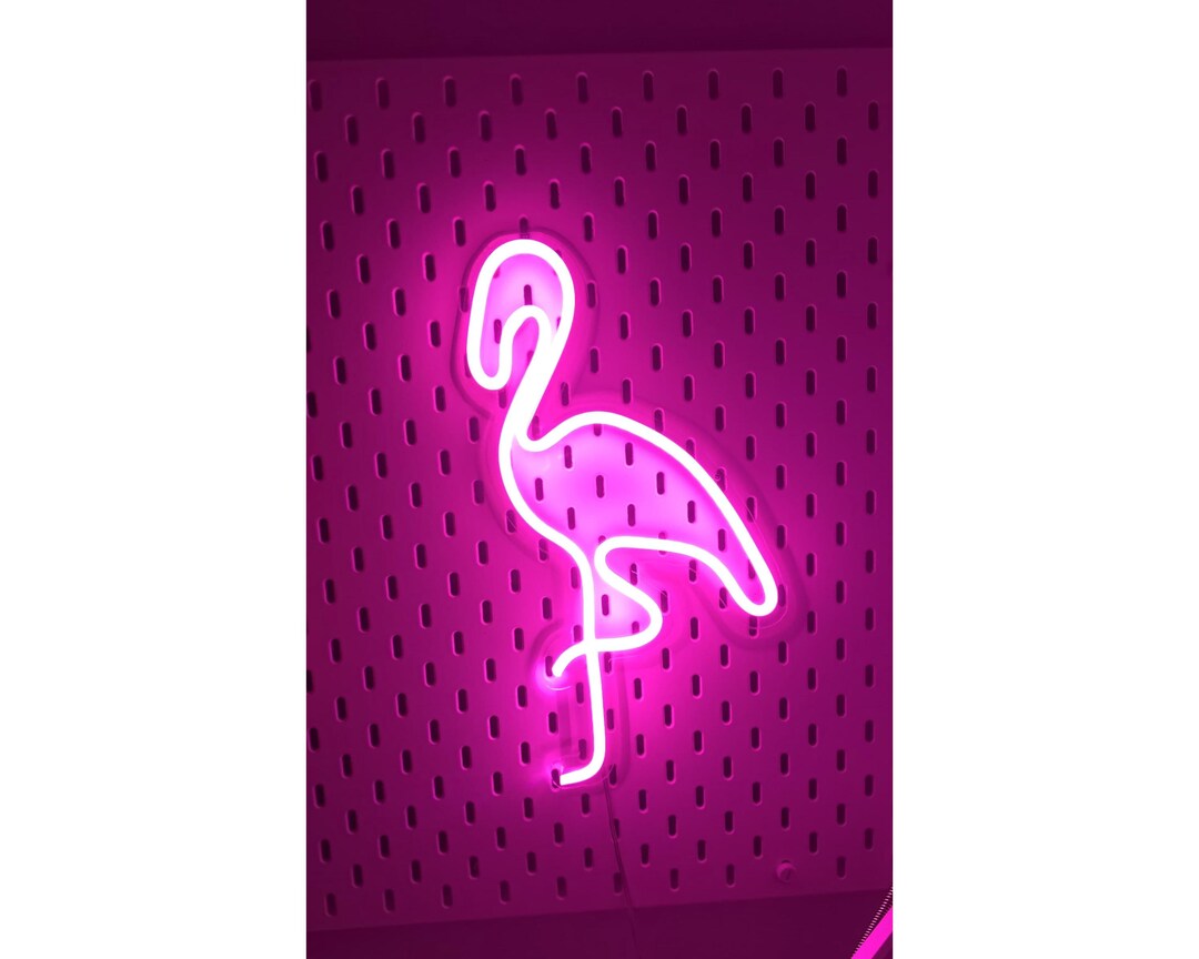 Pink Flamingo Neon Led Sign for Wall Decor, Flamingo Neon Led Sign ...