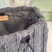 Crochet Bag, Luxury Bag, Dark Grey Bag Knitted Tote Bag, Woolen Yarn ...