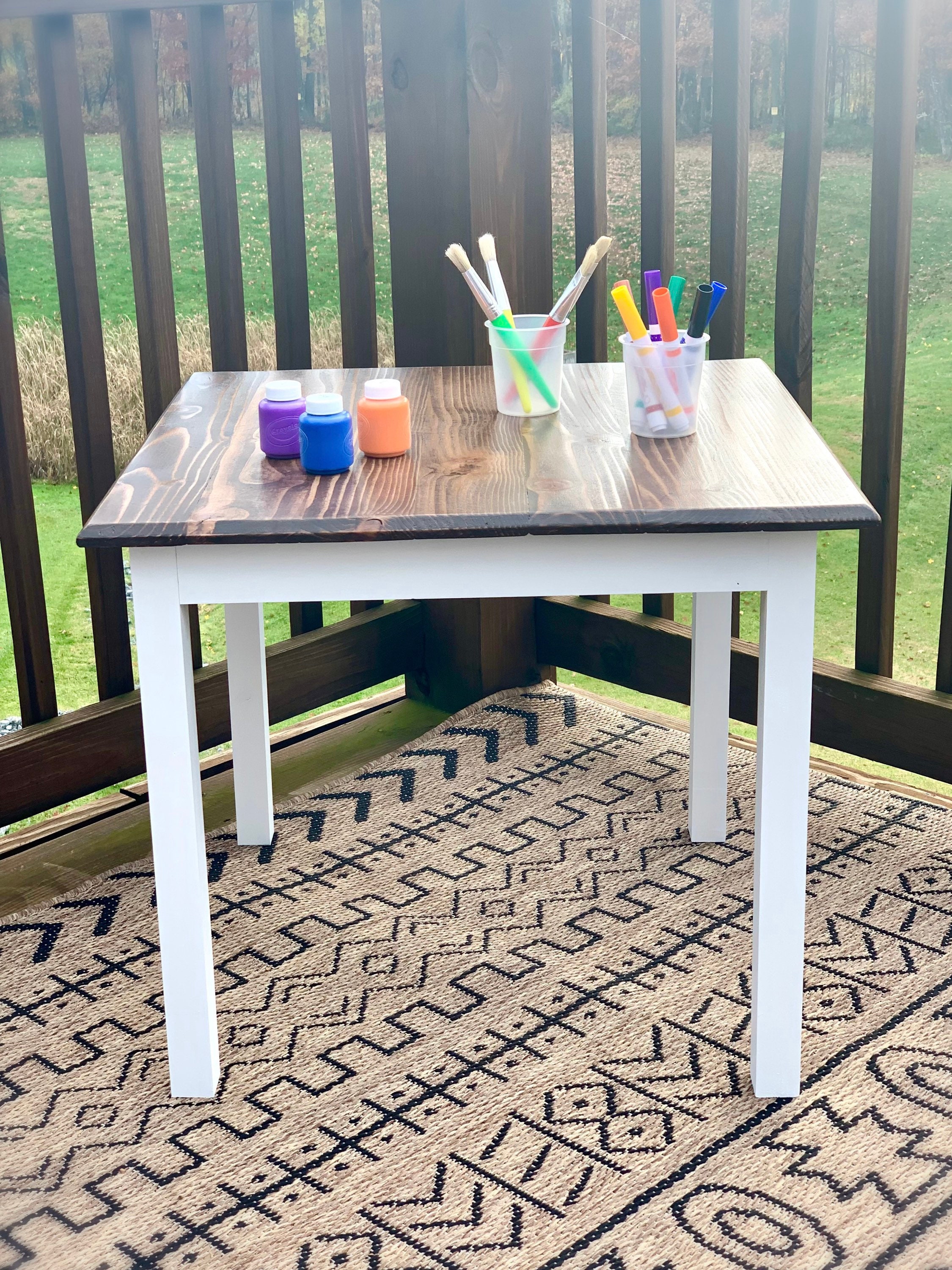 Handmade Toddler & Childrens Table Real Wood Farmhouse - Etsy