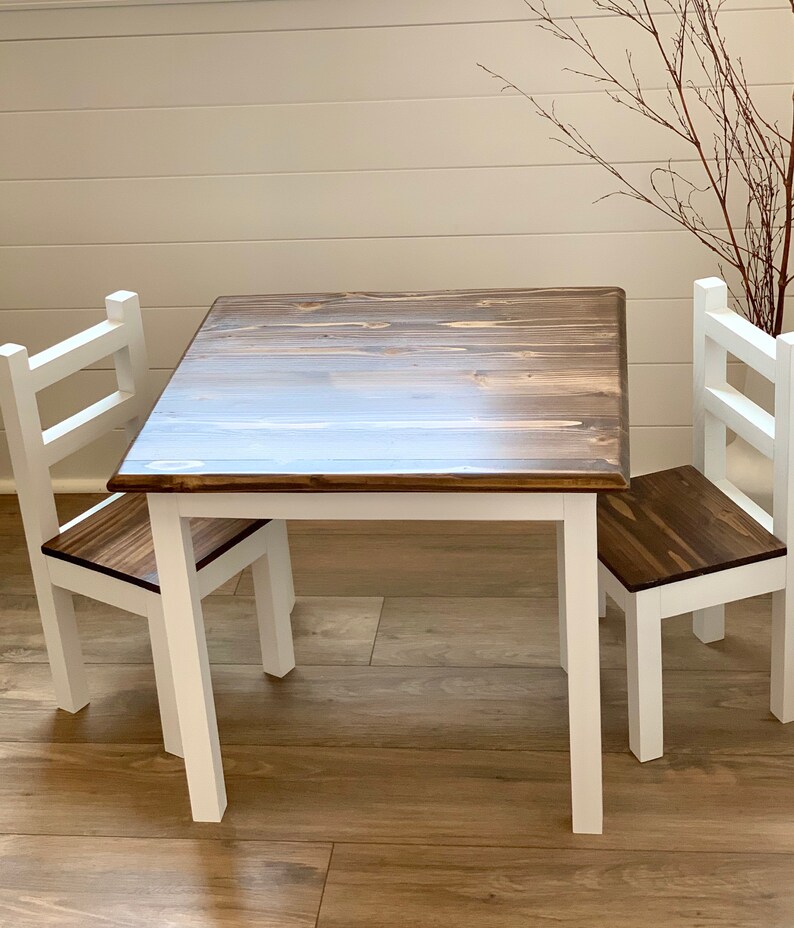 Handmade Toddler & Childrens Table Real Wood Farmhouse - Etsy