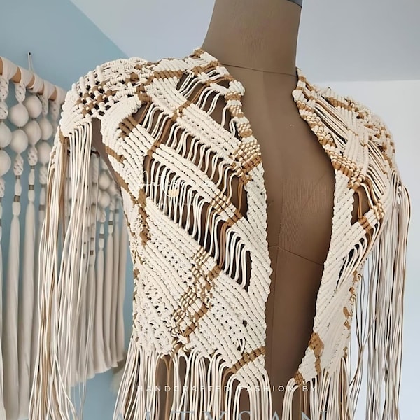 Macrame Vest - Etsy