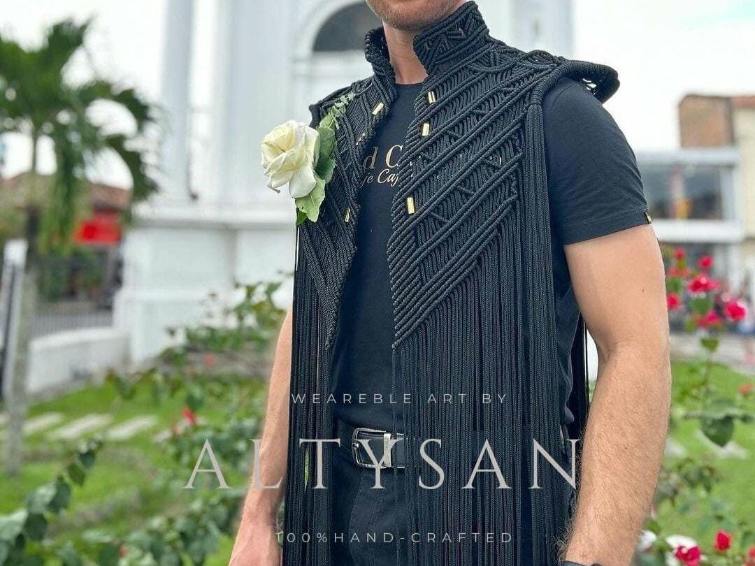 Festival Men Outfit, Horus Vest. Festival Vest, Men Vest, Burning Man ...