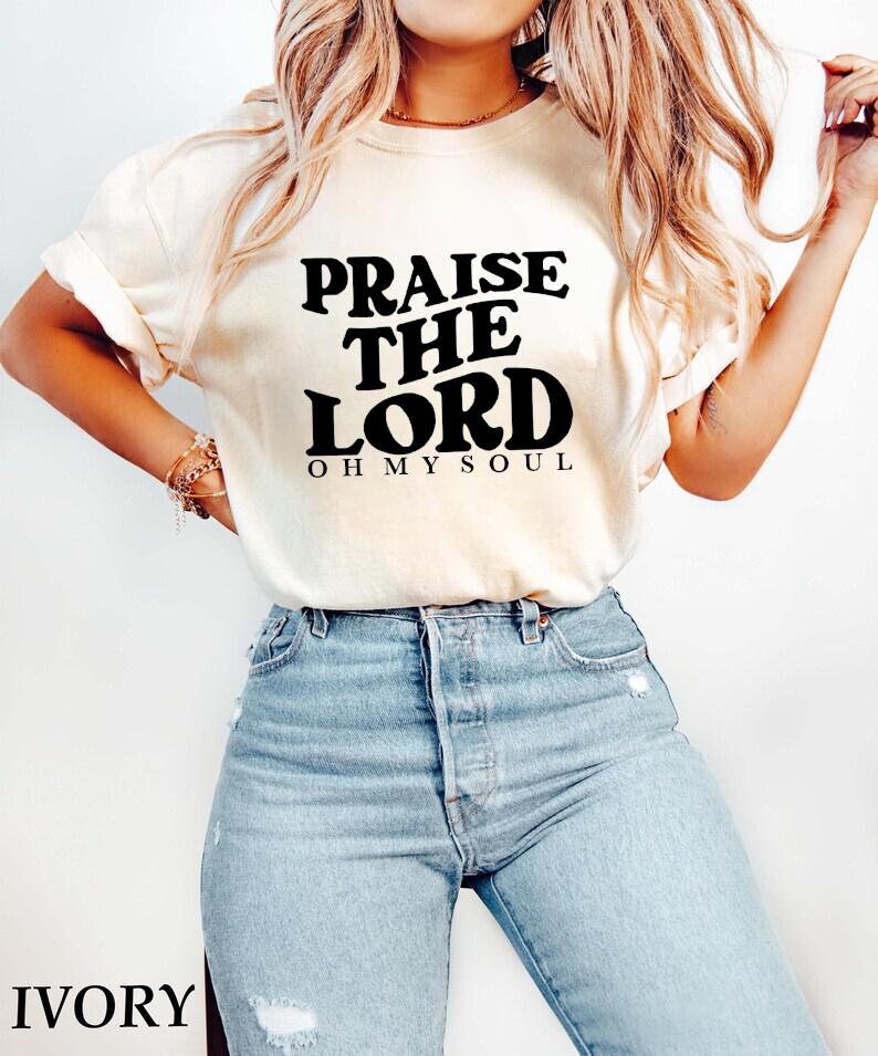 Christian Praise the Lord Song T-shirt With QR Code, Christian ...