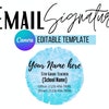 Editable Custom Email Signature Template Compatible With CANVA Crayon ...