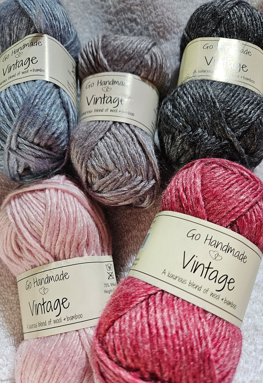 Soft Wool-bamboo Blend Yarn. Go Handmade, Vintage. - Etsy