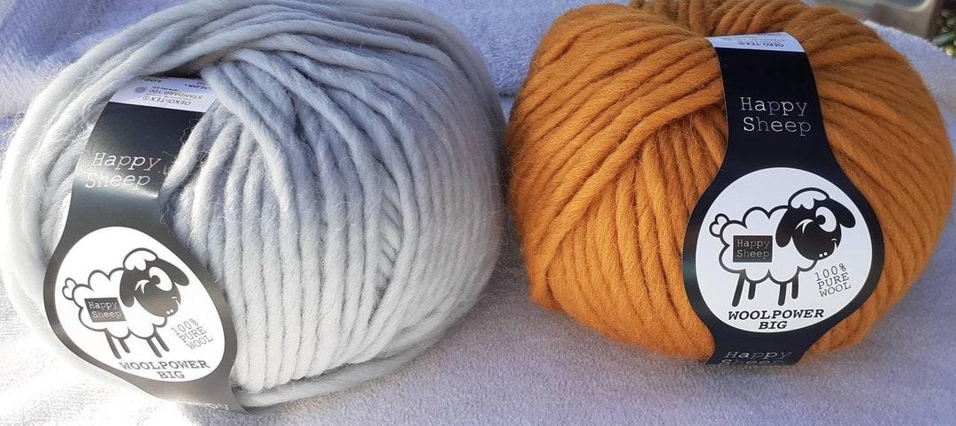 Bulky Rustic Wool Yarn. Hobii. Happy Sheep. - Etsy