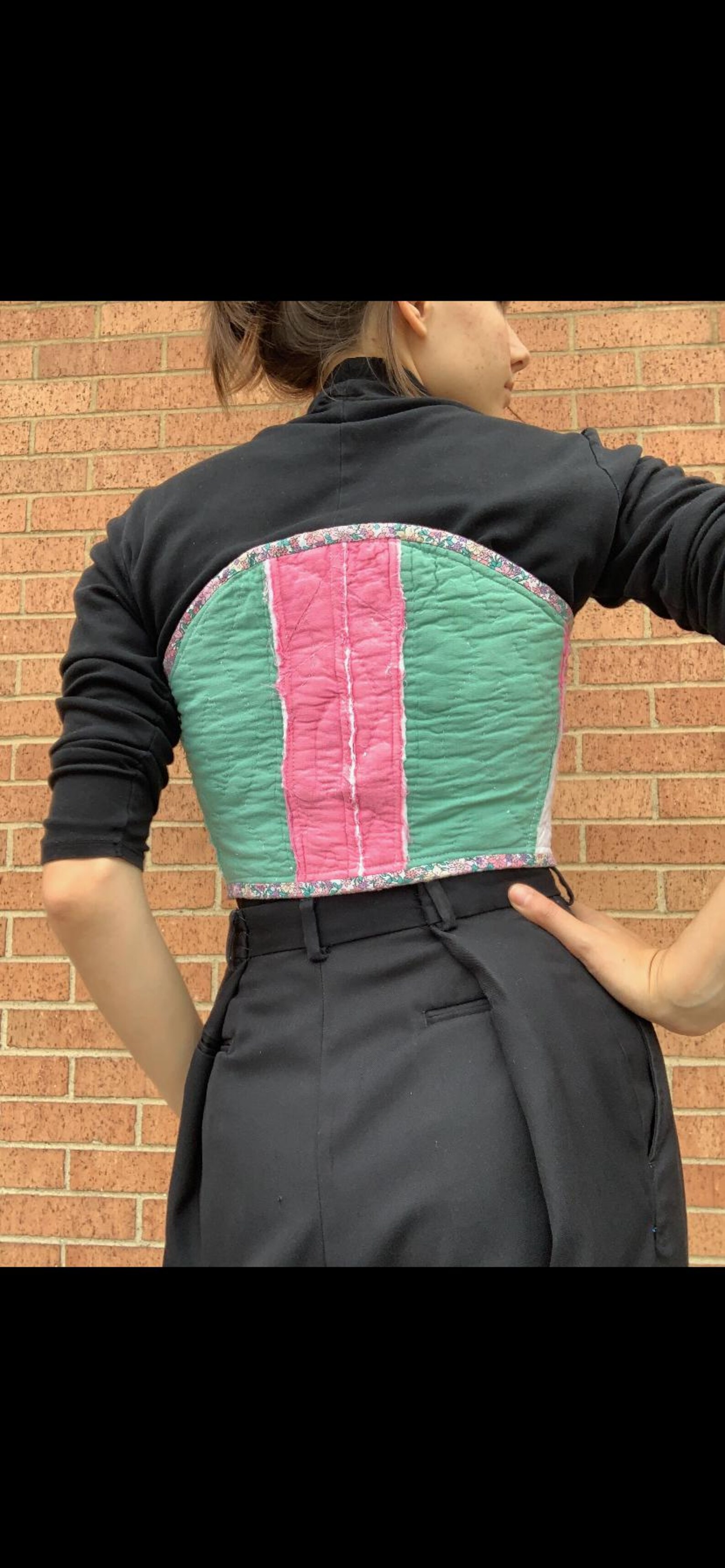 Repurposed Vintage Quilt Handmade Coat Bustier Corset Vest - Etsy