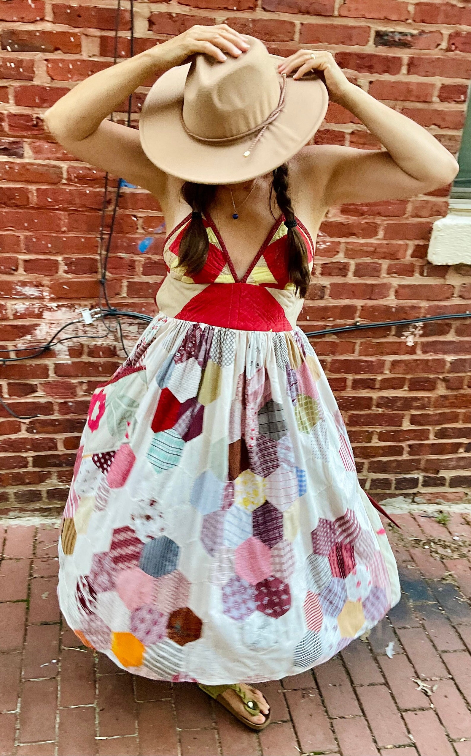 Handmade Vintage Patchwork Quilt Oversized Summer Sun Dress - Etsy