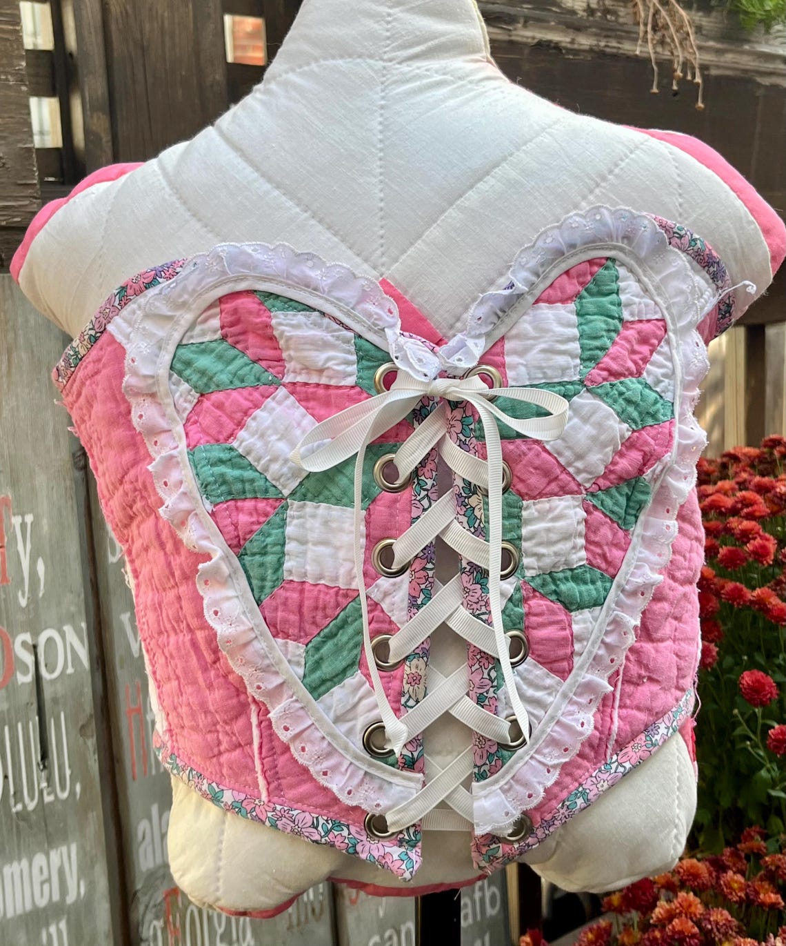 Repurposed Vintage Quilt Handmade Coat Bustier Corset Vest - Etsy