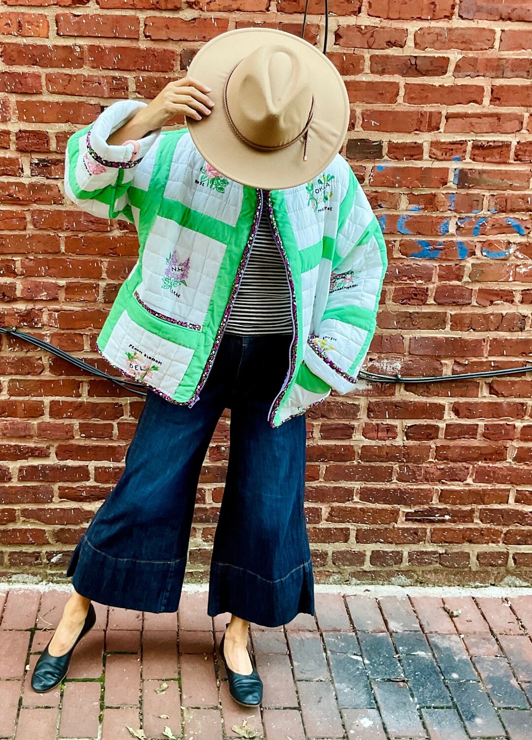 Repurposed Vintage Quilt Handmade Coat Zip Front Puffer Coat - Etsy