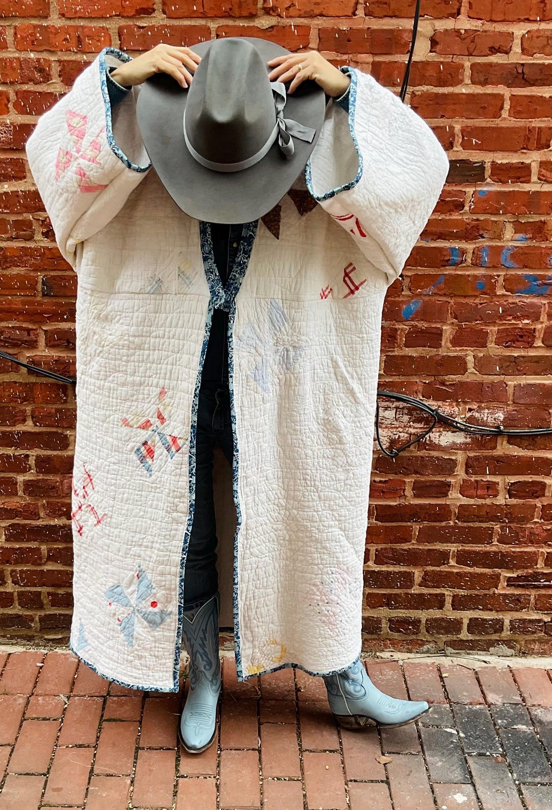 Vintage Patchwork Quilt Handmade Oversized Bog Coat Zero Waste - Etsy