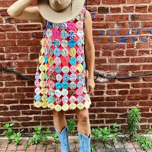 Handmade Vintage Patchwork Quilt Top Boat Neck Swing Sundress - Etsy