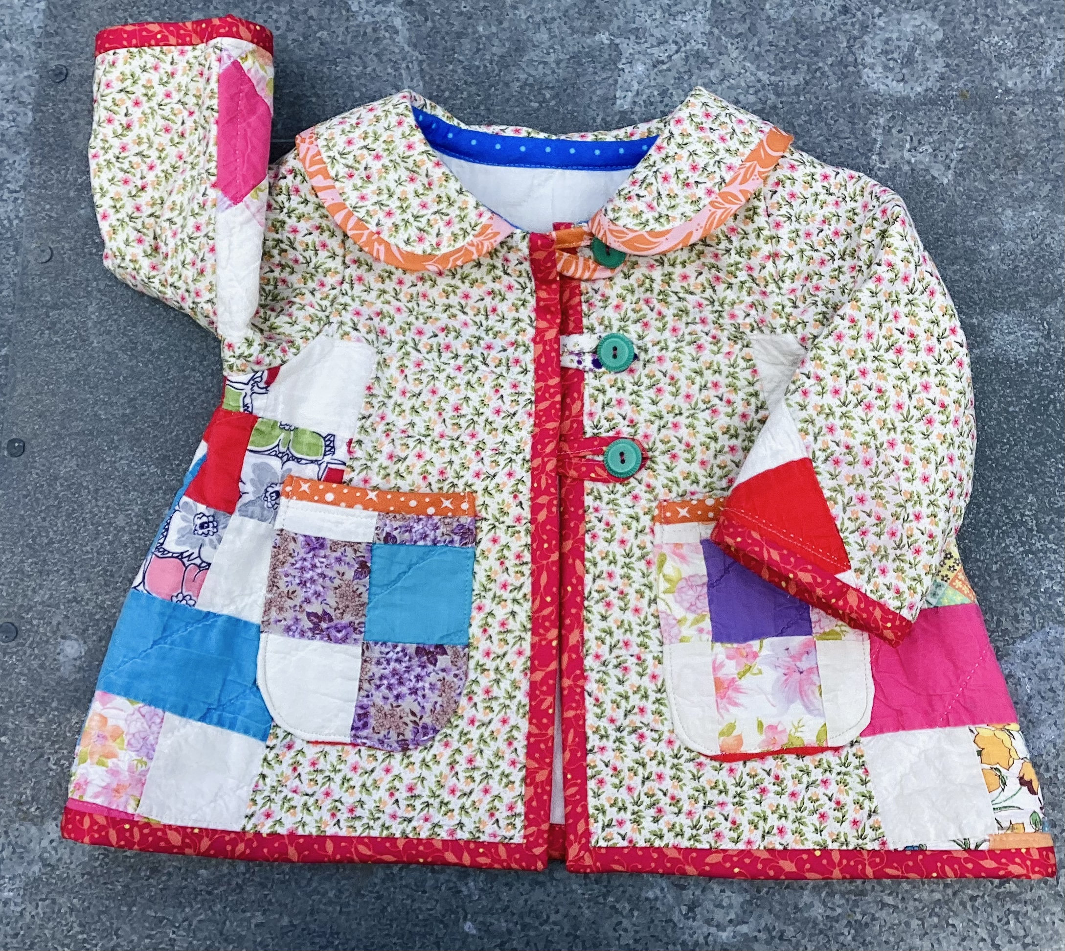 Little Girls Vintage Patchwork Quilt Handmade Swing Coat - Etsy