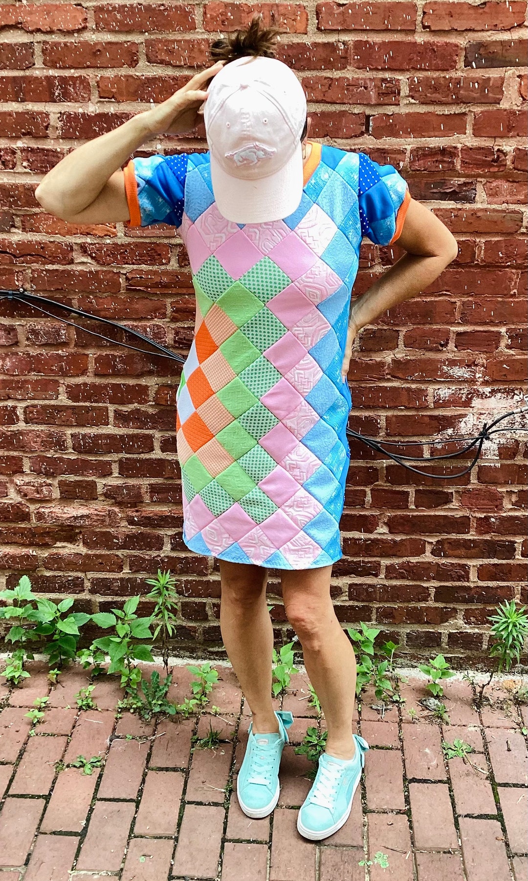 Handmade Vintage Patchwork Quilt Zero Waste Dress - Etsy